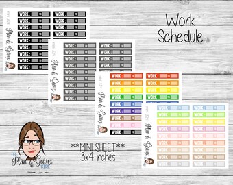Work Planner Sticker - Etsy