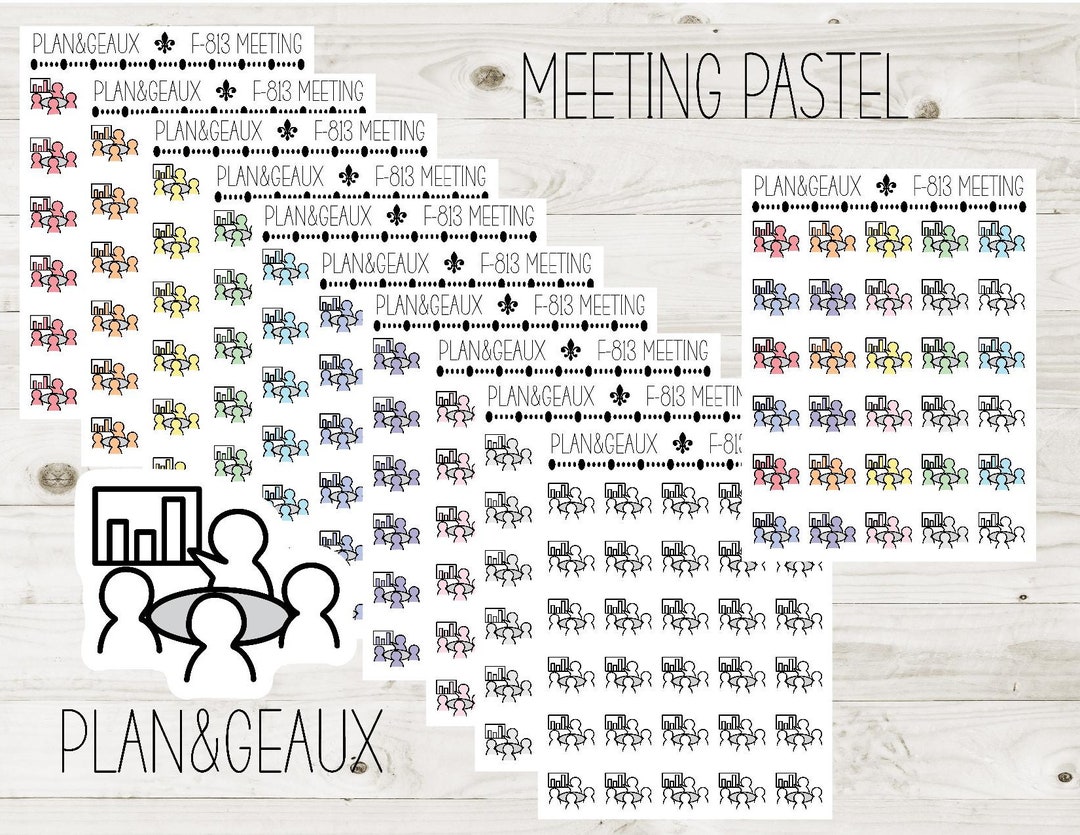 Meeting Stickers, Conference Meeting Stickers, Board Meeting Sticker ...