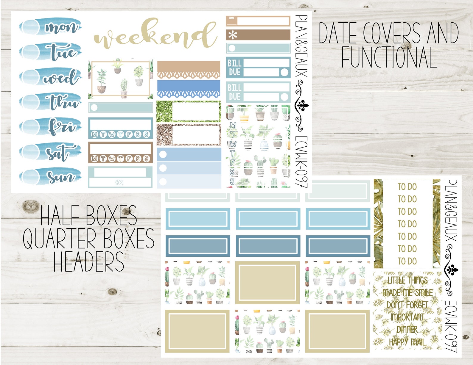 Home Sweet Home Weekly Planner Kit, Planner Stickers, Home Themed ...