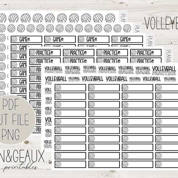 Volleyball Stickers - Etsy