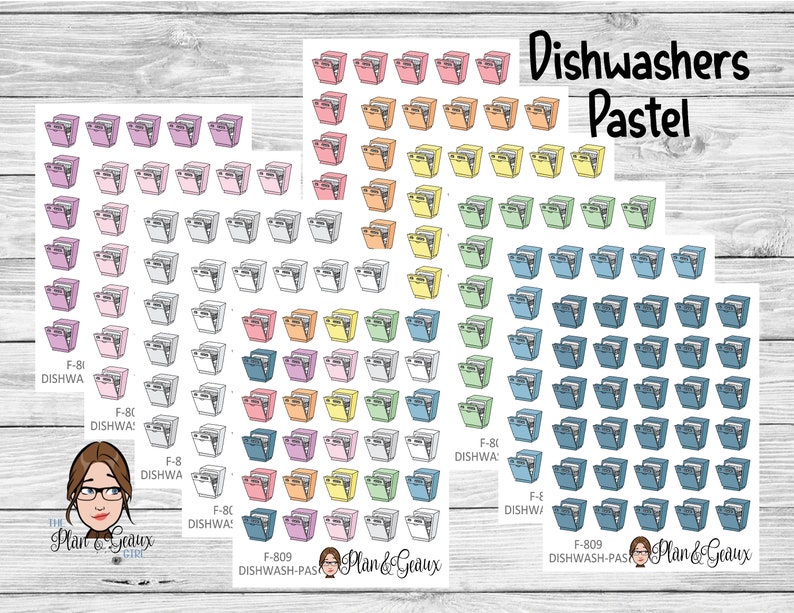 Dishwashers Stickers Kitchen Stickers Wash Dishes Sticker - Etsy