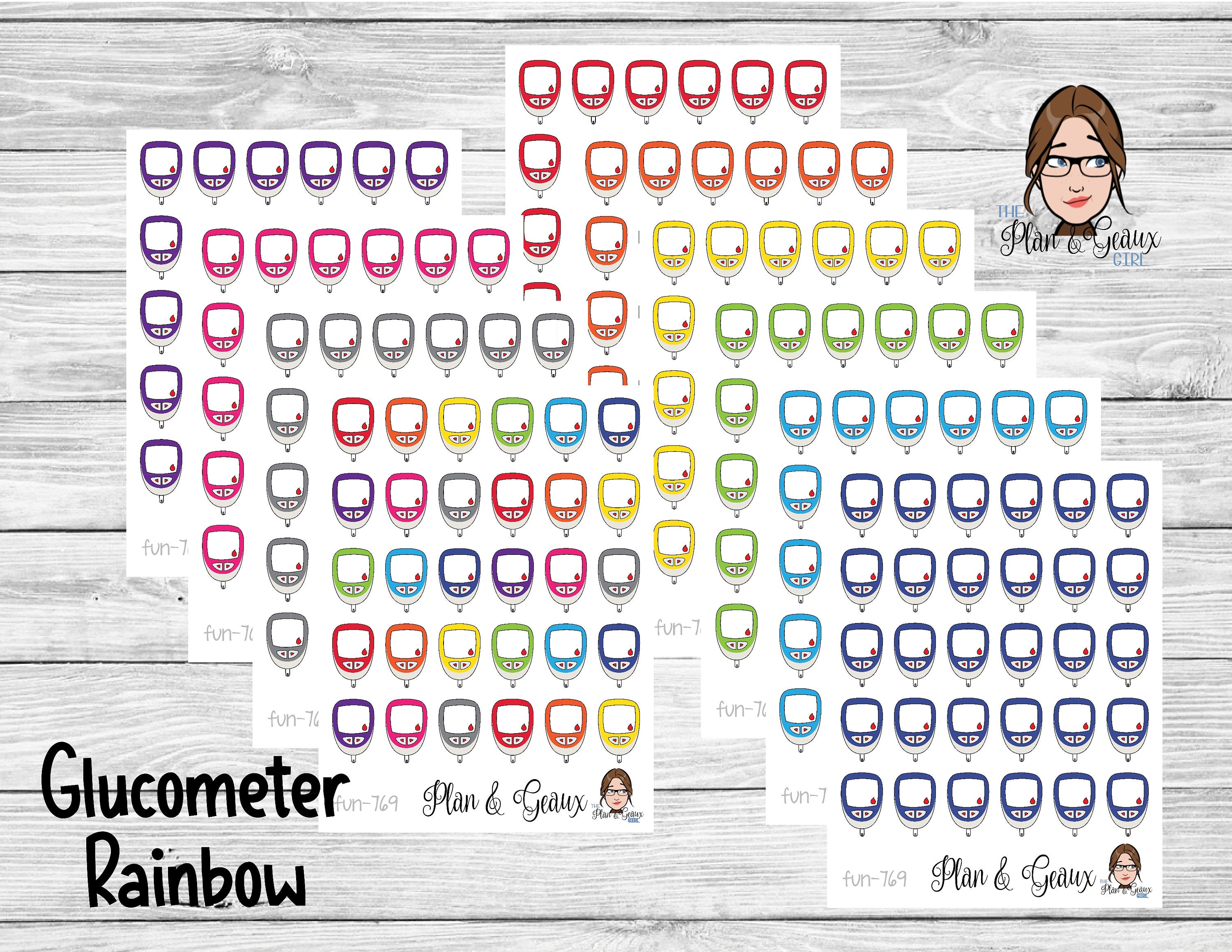 Glucometer Stickers Blood Sugar Stickers Diabetes Sticker | Etsy