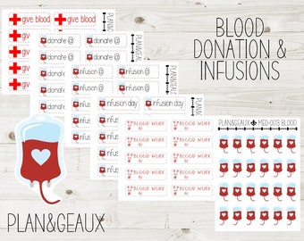 L338 Blood Donation Sticker, Blood Sticker, Blood Donor Sticker, ECLP ...