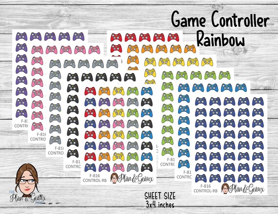 Game Controller Stickers Video Game Controller Stickers - Etsy