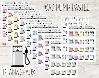 Gas Planner Stickers Gas Pump Planner Stickers Gas Reminder Stickers ...