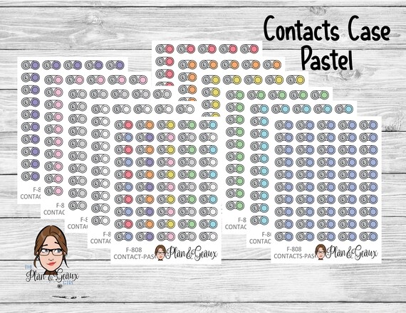 Contact Lens Stickers Contacts Stickers Eye Care Sticker | Etsy