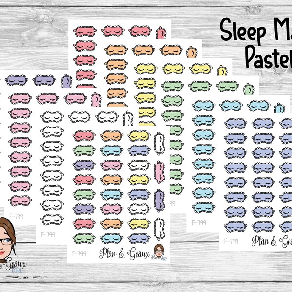 Sleep Mask Stickers - Etsy