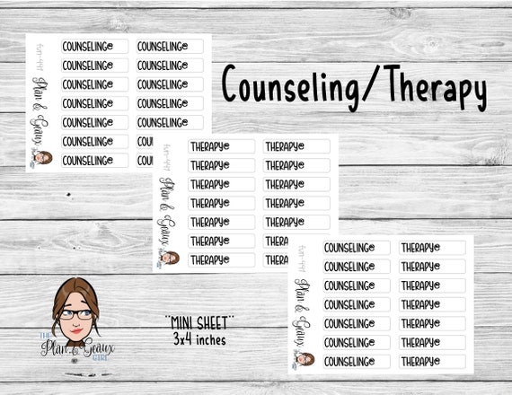 Counseling Planner Stickers Counseling Appointment Stickers - Etsy