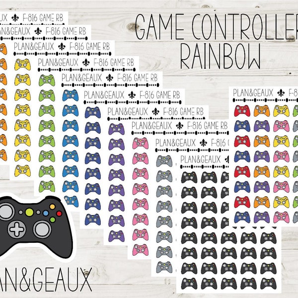 Video Game Controller Sticker Water Bottle - Etsy