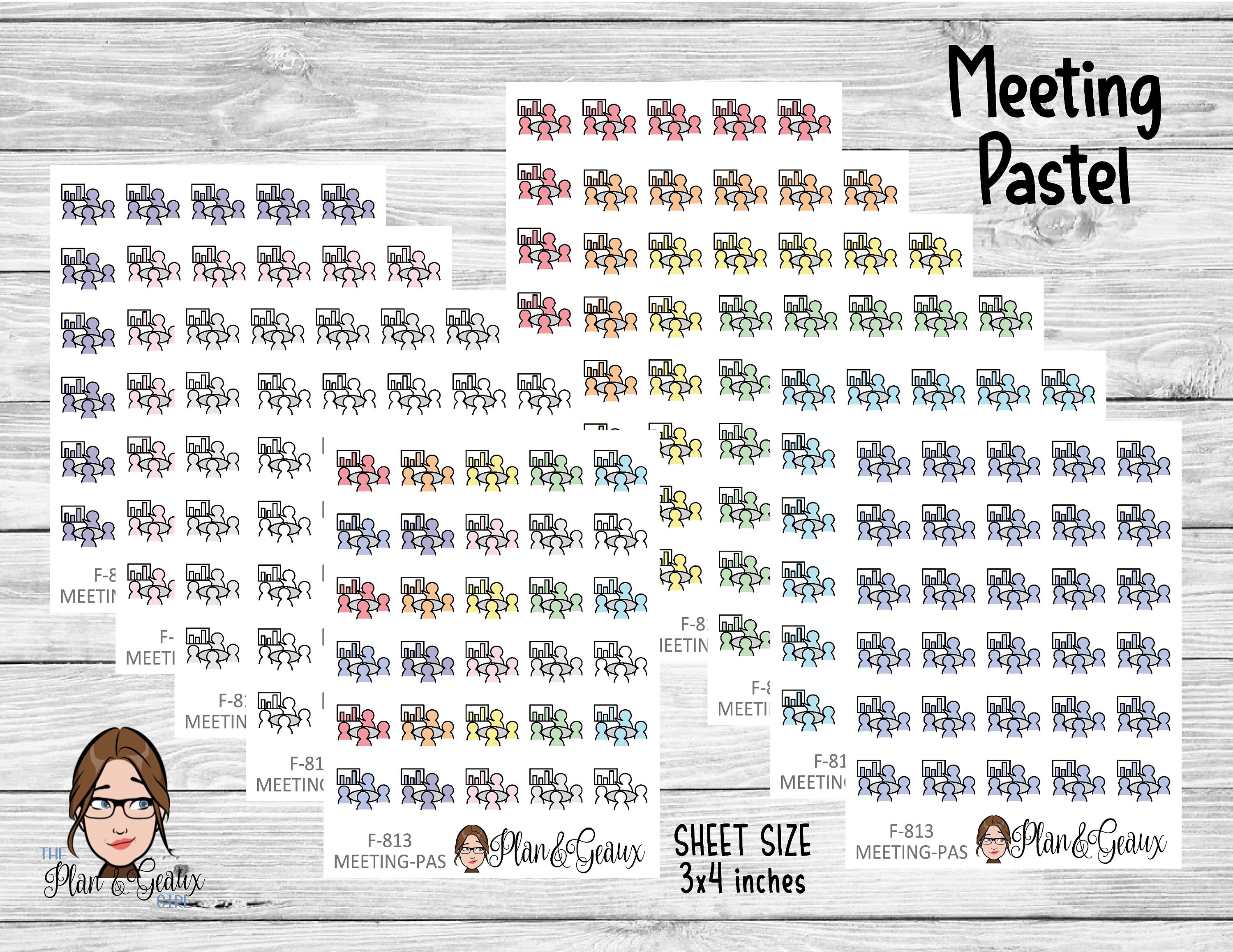 Meeting Stickers Conference Meeting Stickers Board Meeting - Etsy