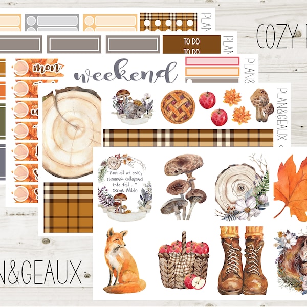 Fall Planner Stickers - Etsy