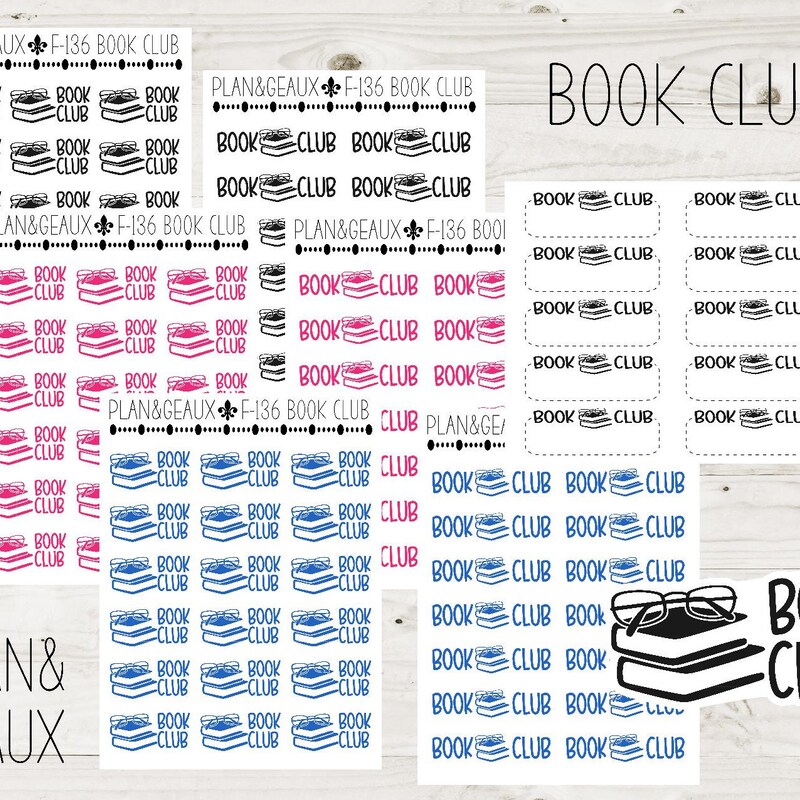 Book Club Sticker - Etsy