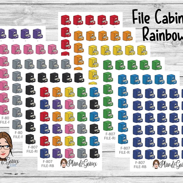 Filing Cabinet Sticker - Etsy