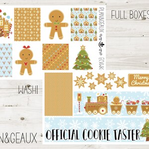 Gingerbread Weekly Kit, Planner Stickers, Christmas Cookies Weekly ...