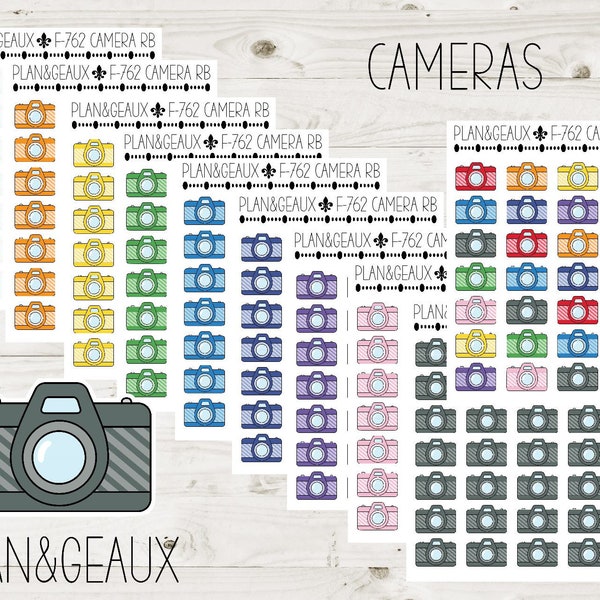 Camera Stickers - Etsy