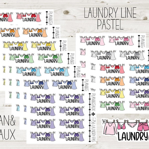 Laundry Stickers - Etsy