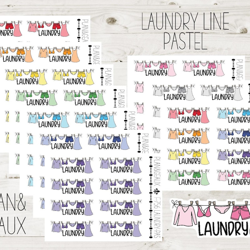 Laundry Sticker - Etsy