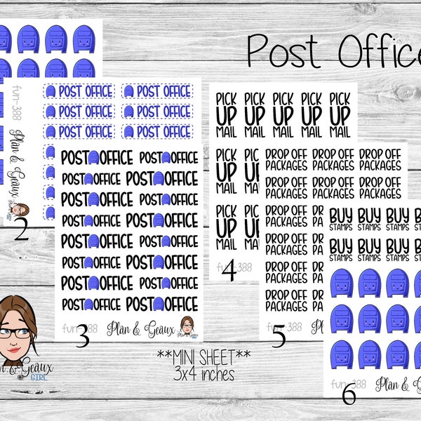 Post Office Stickers - Etsy
