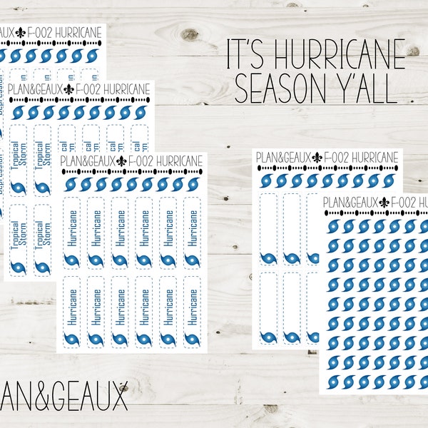 Hurricane Stickers - Etsy
