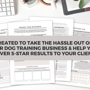 Complete Dog Trainer Business Kit | Client Onboarding Forms, Training ...