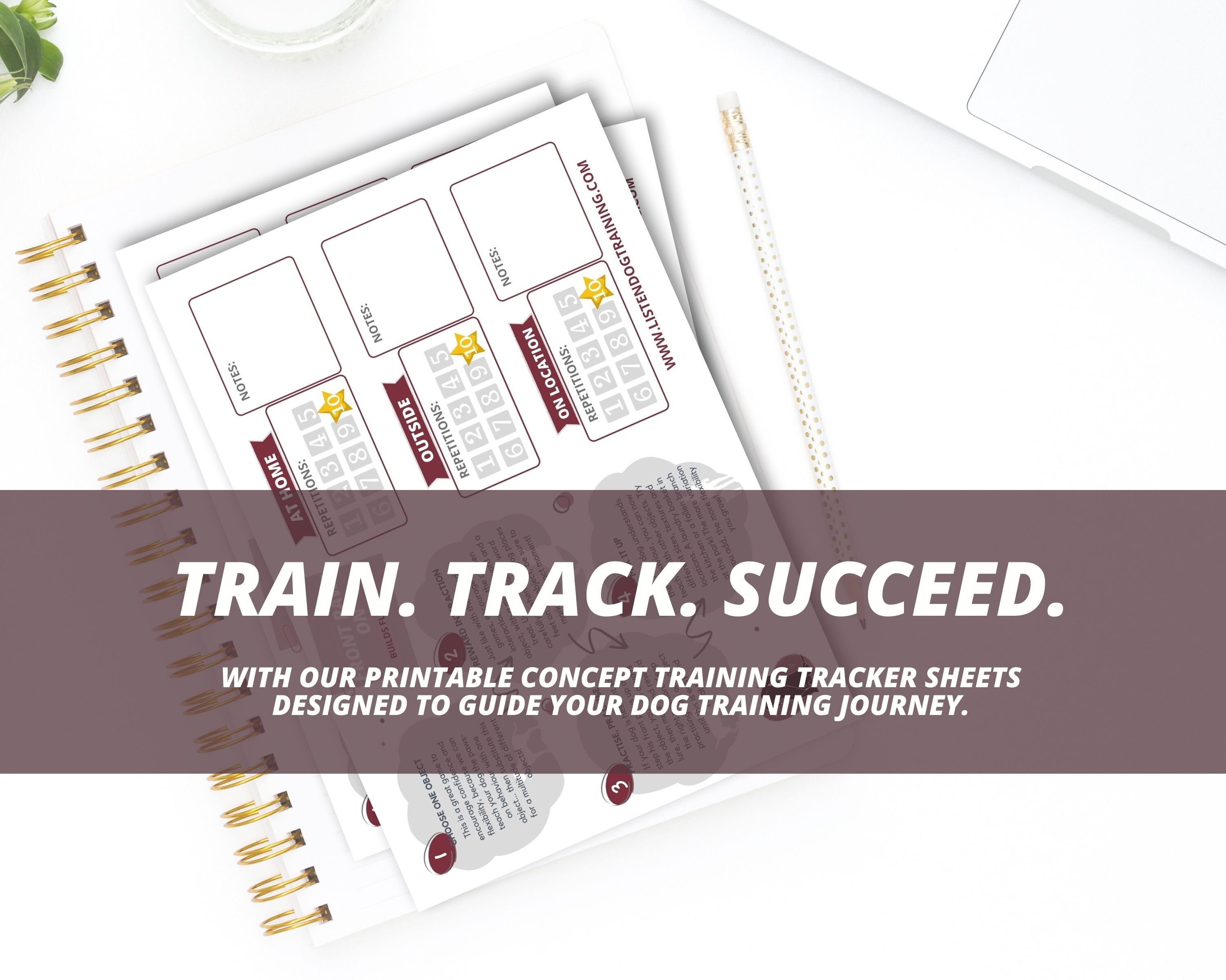 Concept Training for Dogs Printable Training Kit Dog Training Planner ...