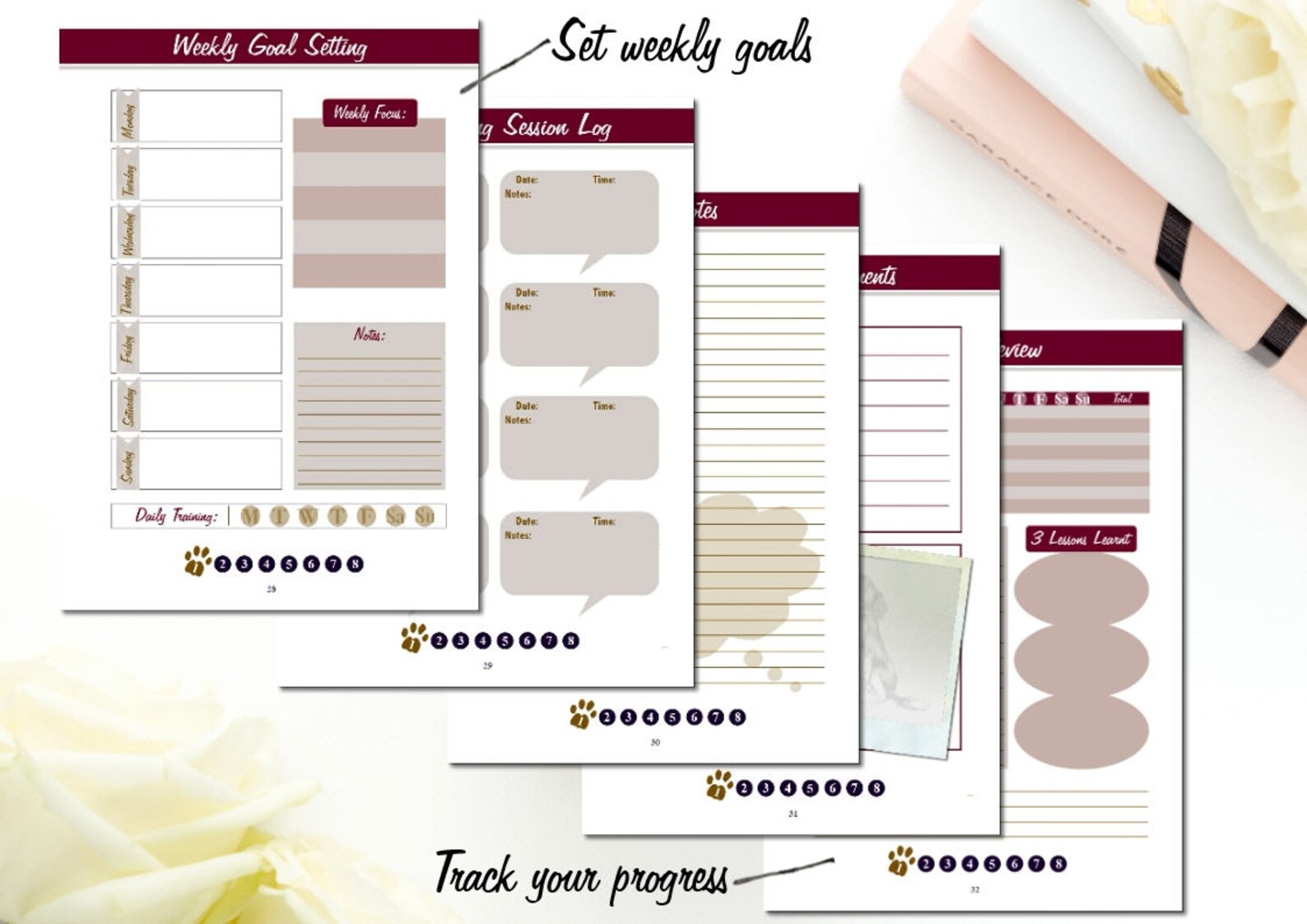printable-dog-training-planner-dog-training-planner-etsy-uk