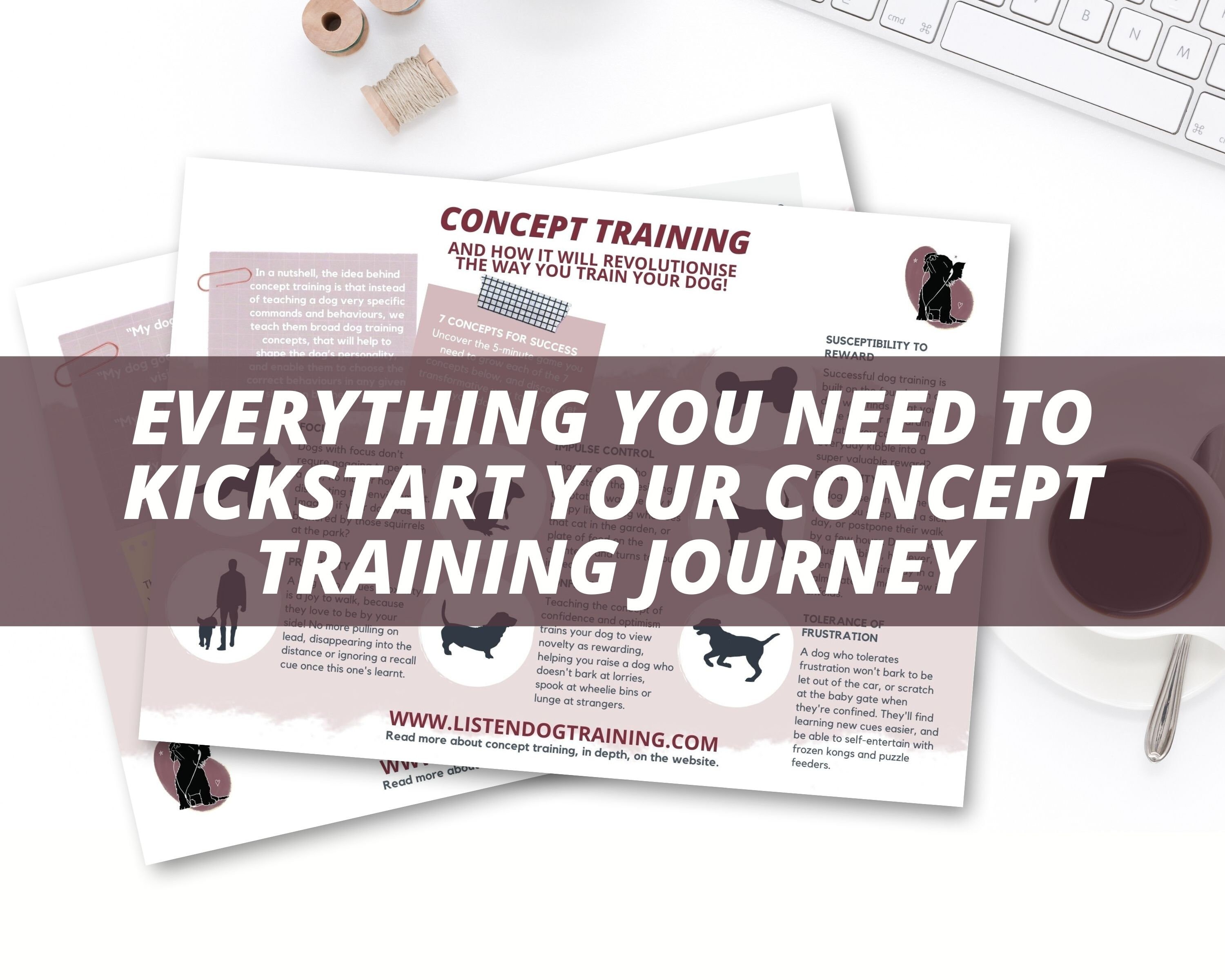 Concept Training for Dogs Printable Training Kit Dog Training Planner ...