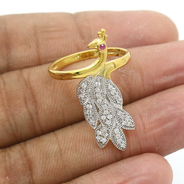 Peacock Ring - Etsy