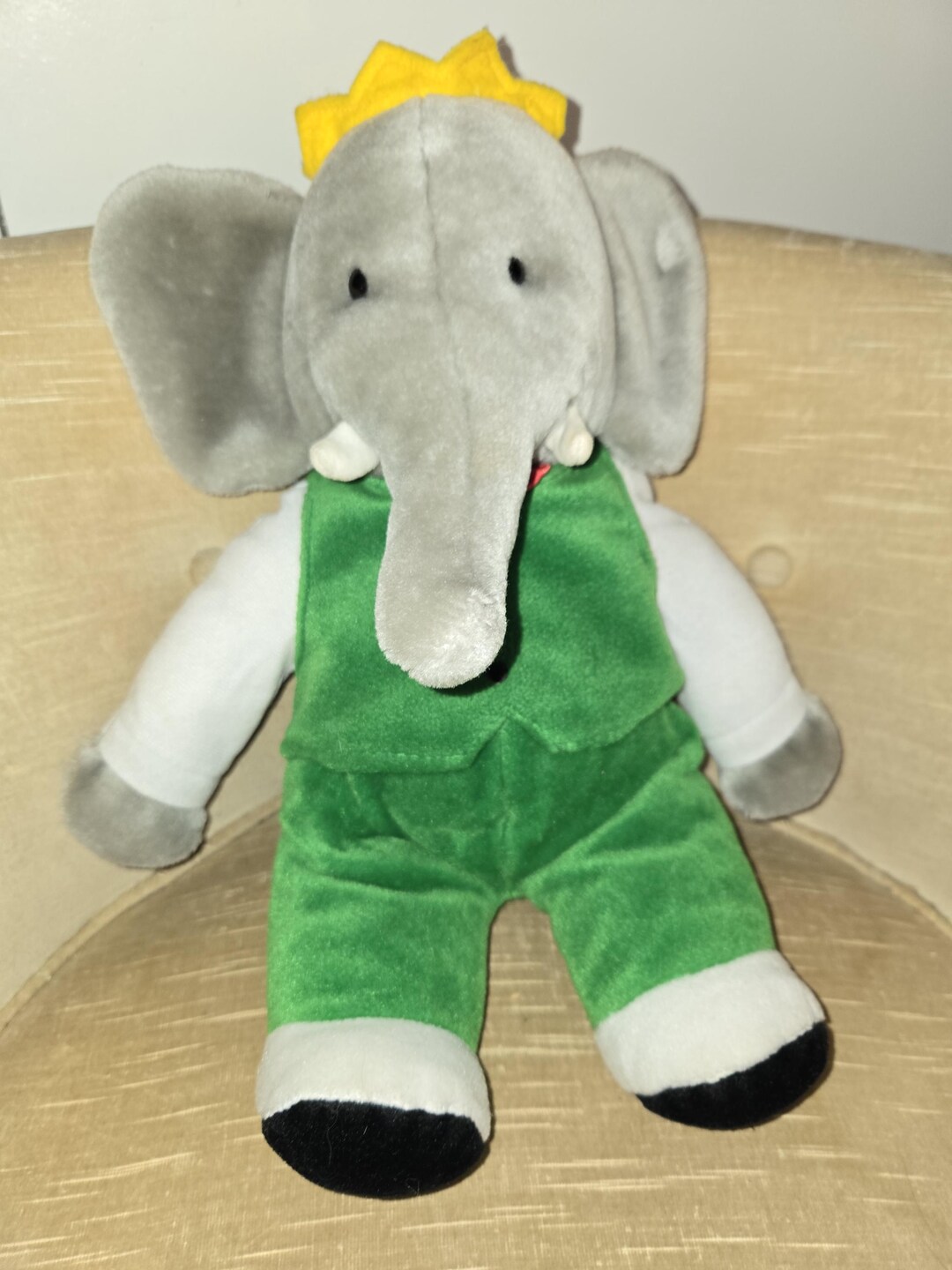 Vintage 1988 Babar Elephant Plush - Etsy