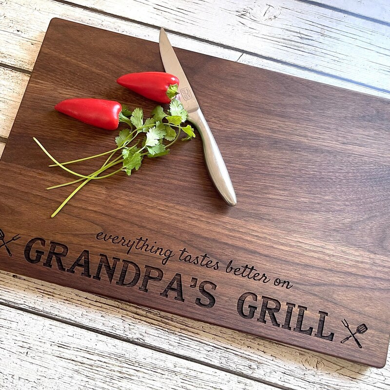 Grill Board for Grandpa - Etsy