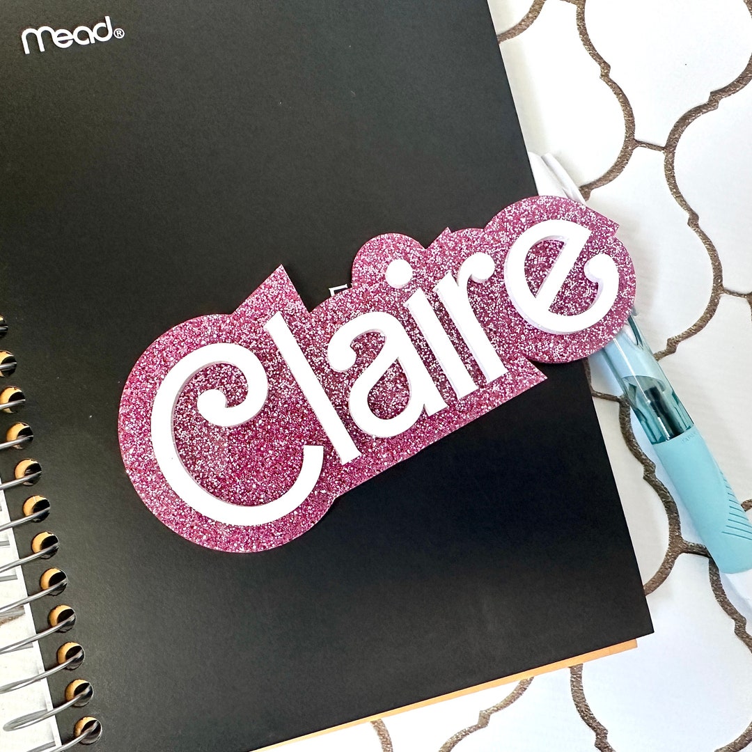 Locker Name Magnet Pink Doll | Personalized 3D Locker Magnet | Custom ...