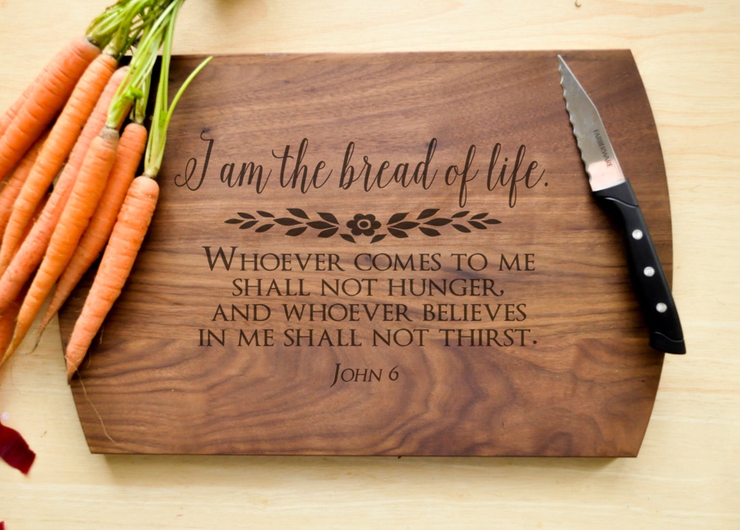 Bread of Life Cutting Board Christian Cutting Board, Personalized ...