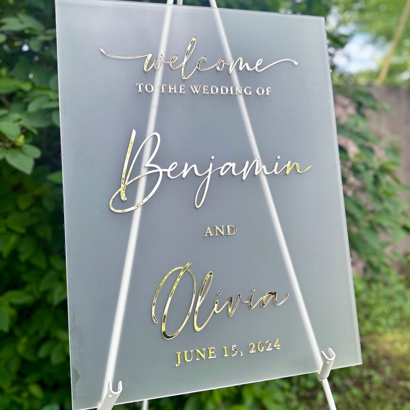 Acrylic Wedding Sign - Etsy