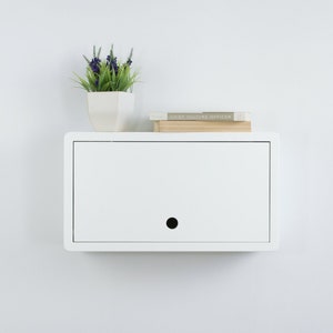 Mini Floating White Cabinet, Small Wall Cabinet, Small Medicine Cabinet ...