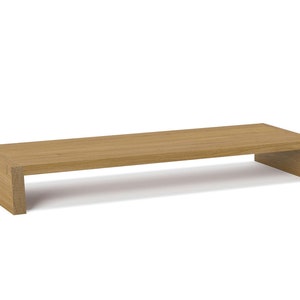 Solid Hardwood Computer Monitor Riser Stand, Laptop Stand - Etsy