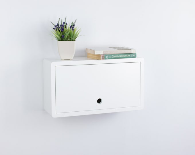 Wall Cabinet Primitive Small Cupboard Shelf Cottage Shabby Chic Hanging ...