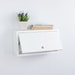 Mini Floating White Cabinet, Lacquer Coating High End Finish Small Wall ...