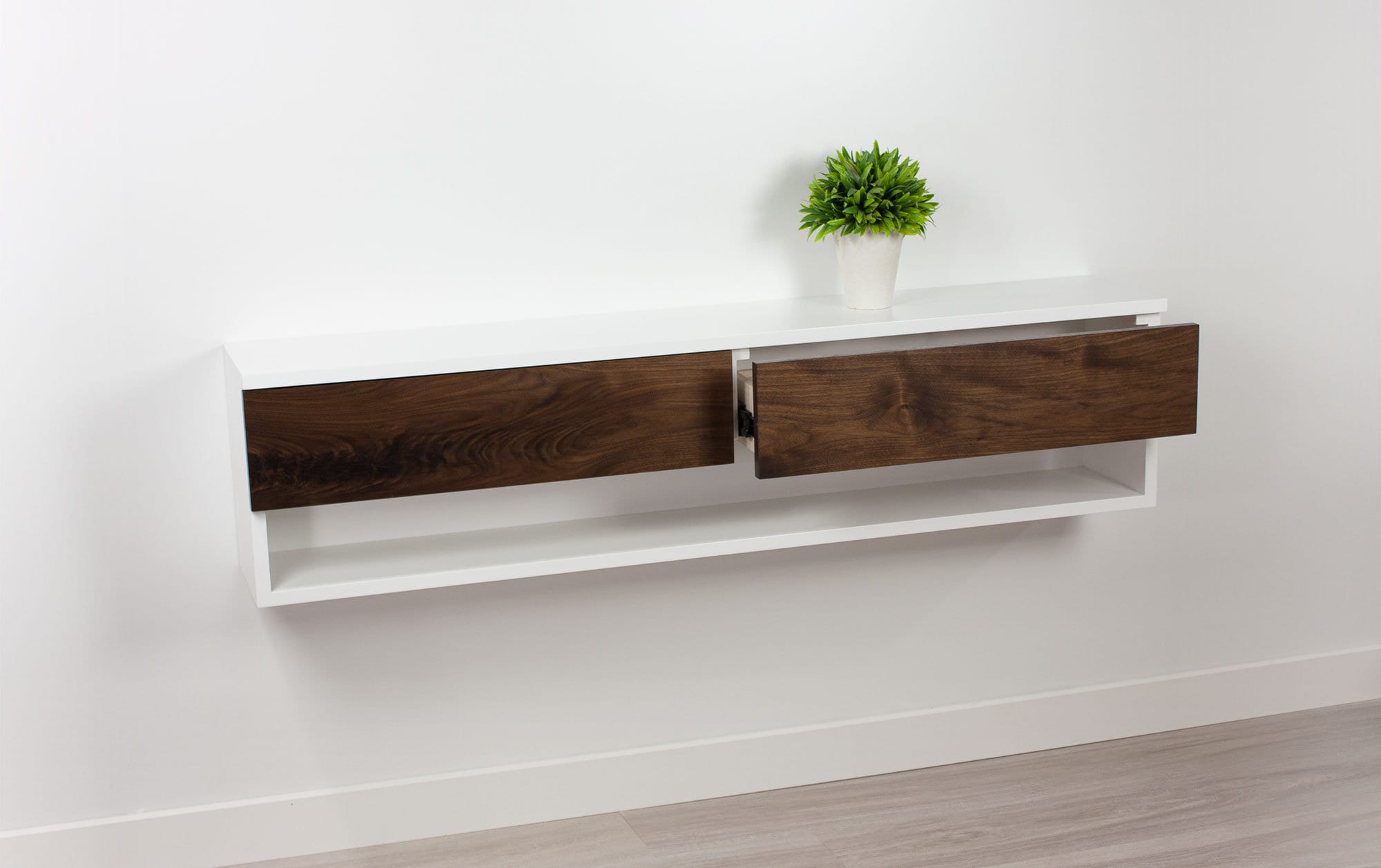 Floating Entryway Foyer Wall Mount Open Shelf Console Table - Etsy