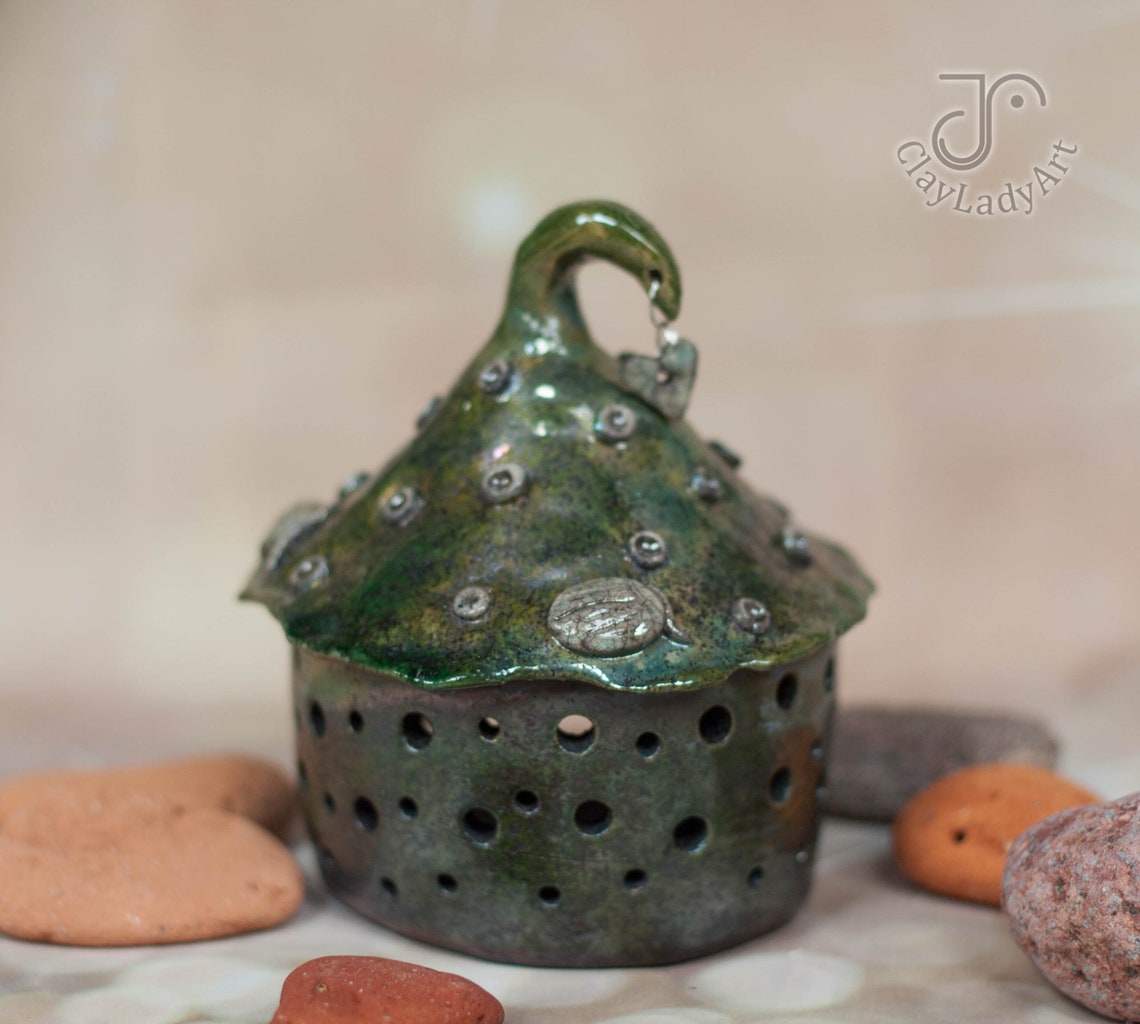 Ceramic Lantern for Tea Lights or Candles Ceramic Table Lamp | Etsy