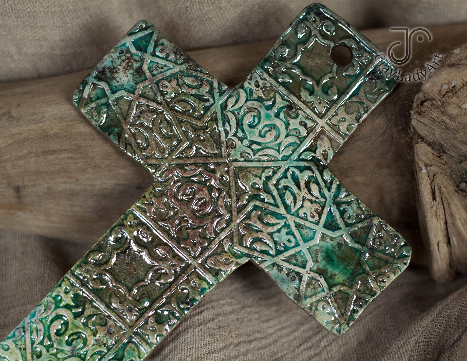 Ceramic Cross Wall Decoration Room Decoration Raku Ceramic - Etsy