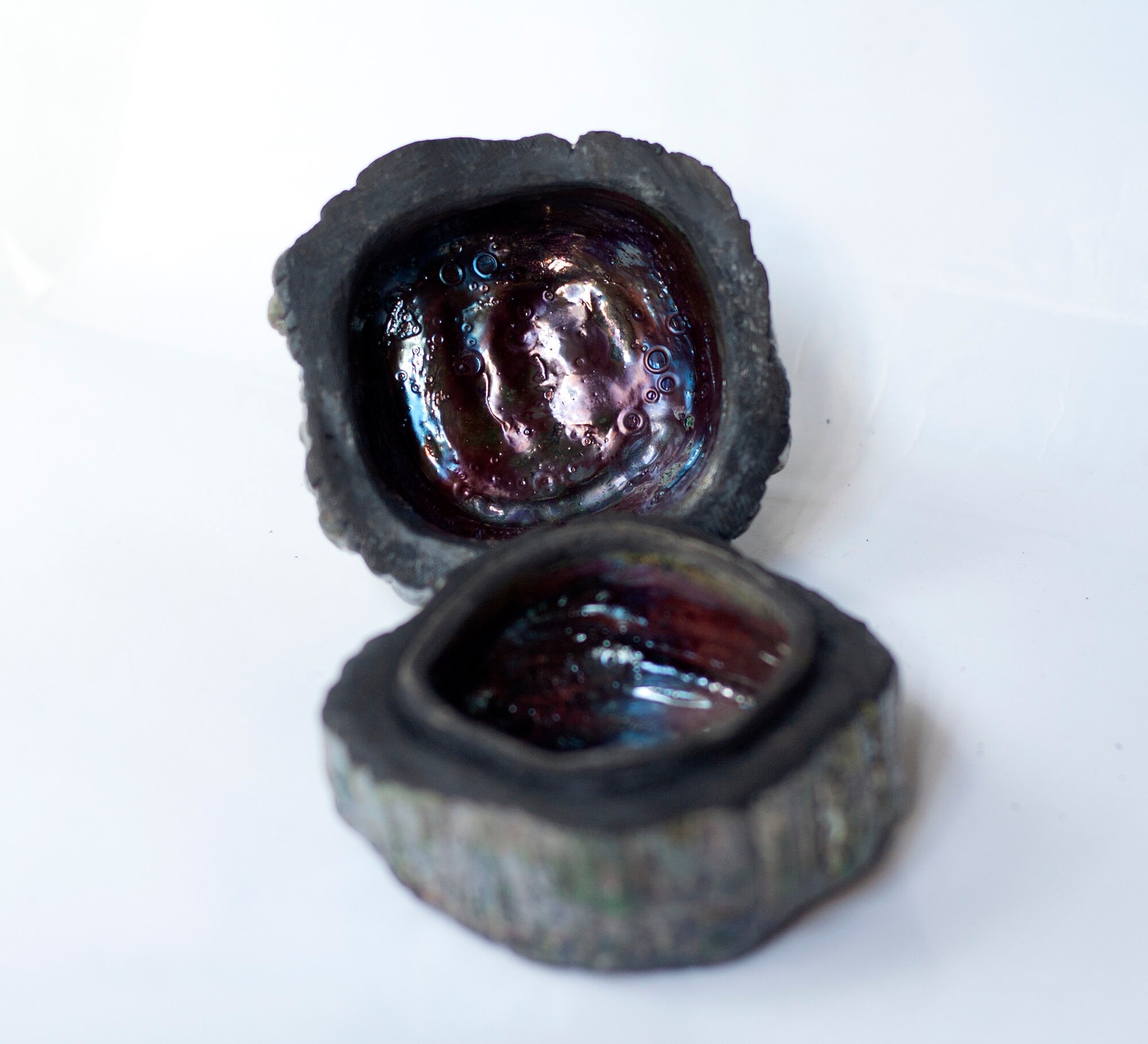 Raku ceramic box ring box stash box storage box kurinuki | Etsy