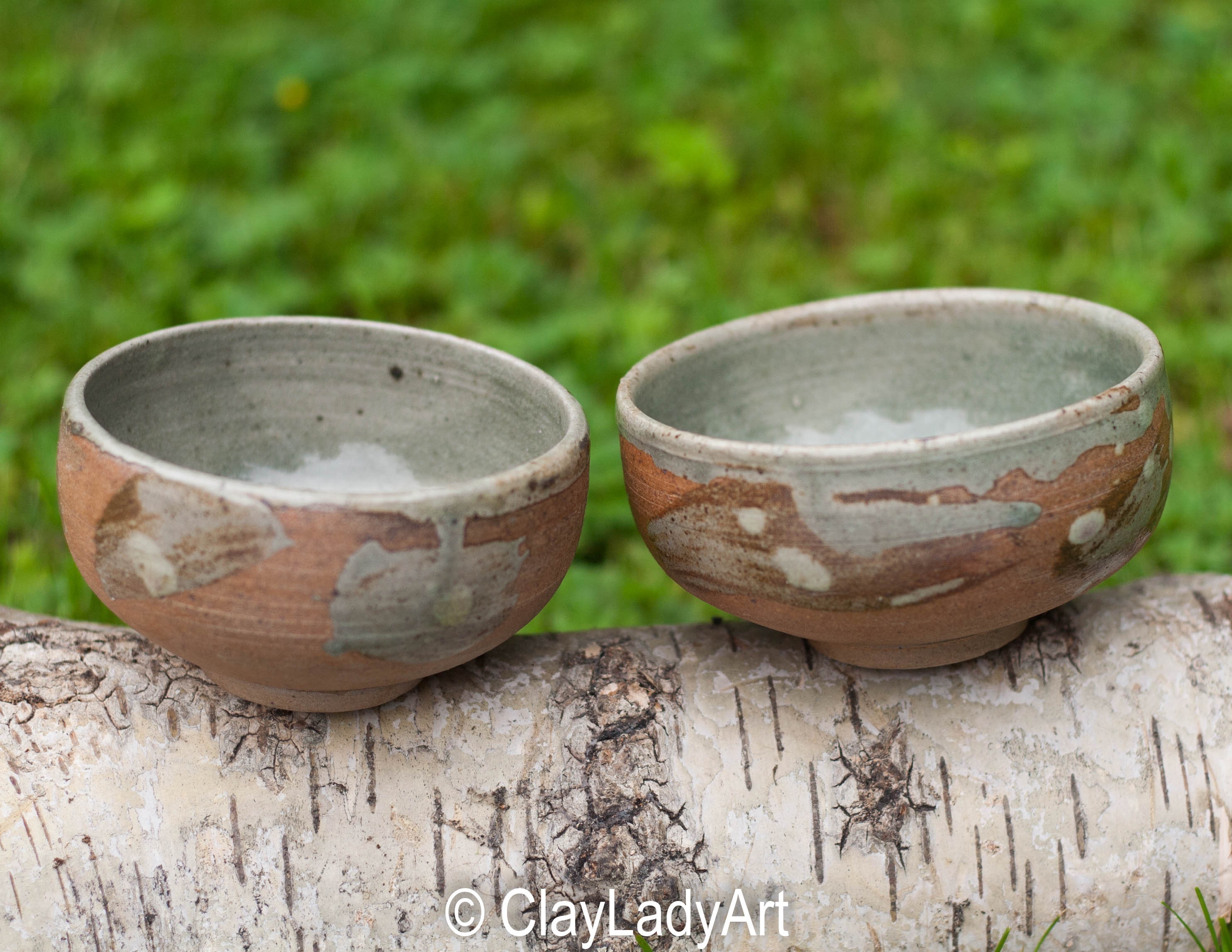 Ceramic mugs set of two ceramic bowls wood fired ceramic tea | Etsy
