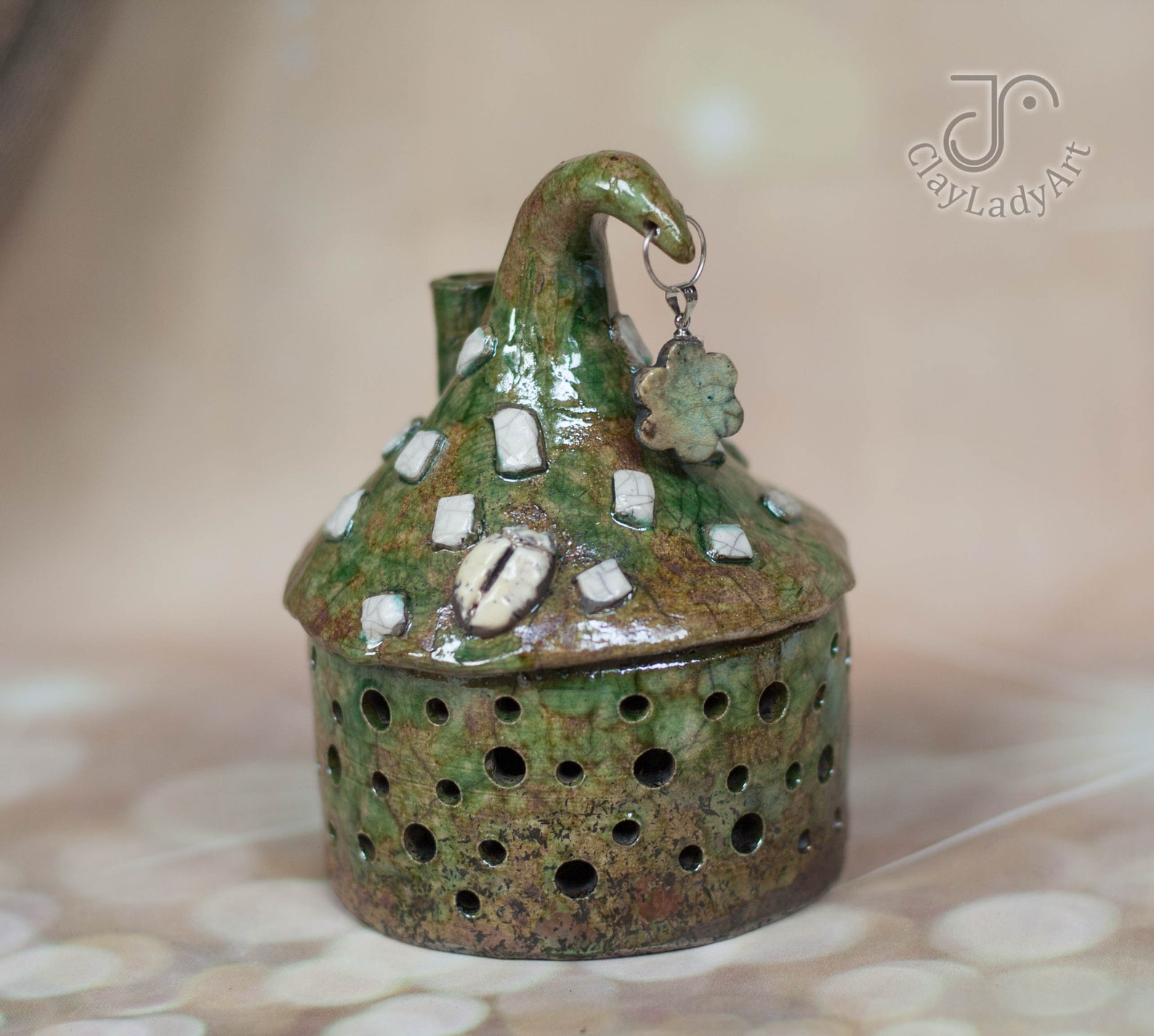 Ceramic Lantern for Tea Lights or Candles Ceramic Table Lamp - Etsy