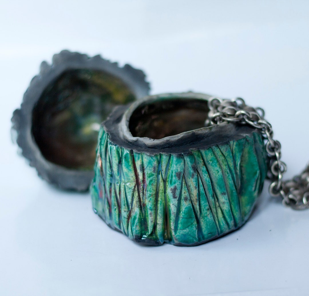 Ceramic Jewelry Box, Ring Box, Kurinkuki Box, Ceramic Jewelry Storage ...