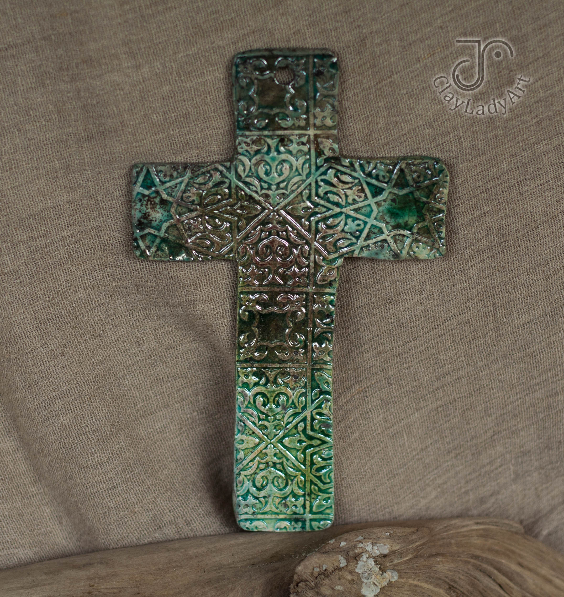 Ceramic Cross Wall Decoration Room Decoration Raku Ceramic - Etsy
