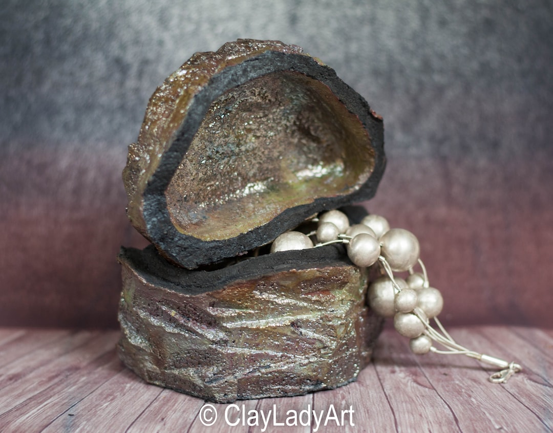 Ceramic Box With Lid, Ceramic Stash Box, Raku Ceramic Ring Box, Trinket ...