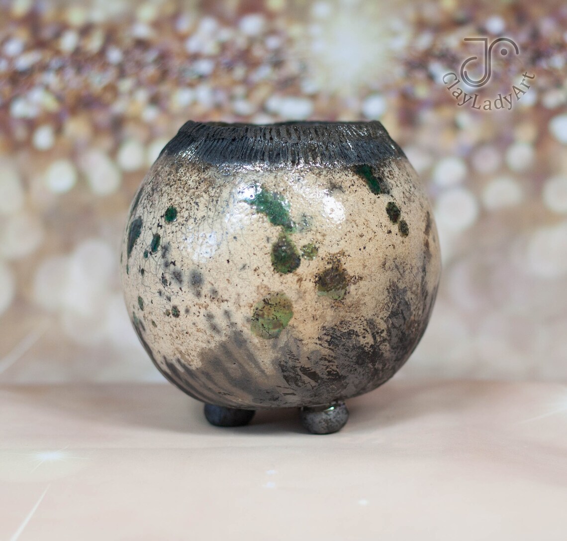 Raku Ceramic Decorative Vase Raku Ceramic Pottery Ceramic - Etsy