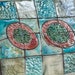 3 Raku Ceramic Art Tiles, Wall Decor, Room Decor, Home Decor, Raku ...