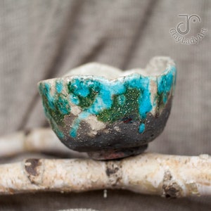 Ceramic Mug, Pottery Mug, Raku Ceramic Tea Cup, Raku Ceramic Tea Bowl ...