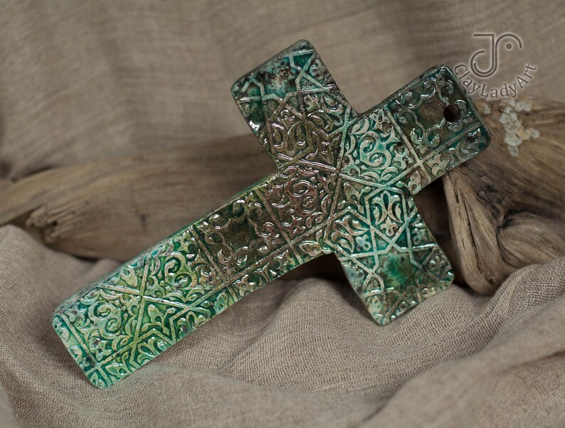 Ceramic Cross Wall Decoration Room Decoration Raku Ceramic - Etsy